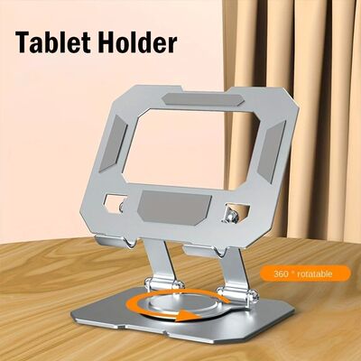 360° Rotatable Tablet Stand Adjustable Foldable Desktop Sta