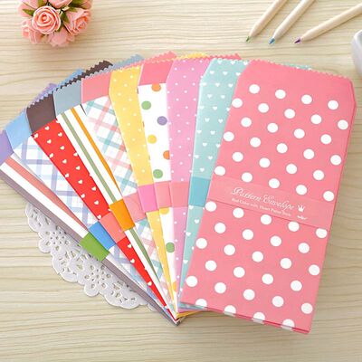 5-Pack Mixed Candy Color Envelopes Saving Cash Budget Envelo