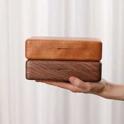 Travel Retro Wooden Jewelry Box Packing Wedding Ring Necklac
