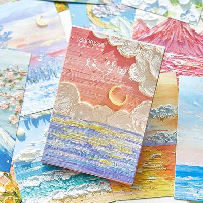 Postcard Four Seasons Light Language Series Cards