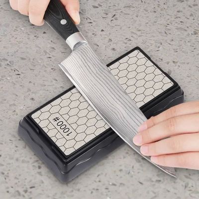 Double-Side base Diamond Sharpening Stone Whetstone Knife Ki