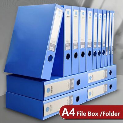 1pcs Foldable A4 File Folders, Large Capacity PP Document St
