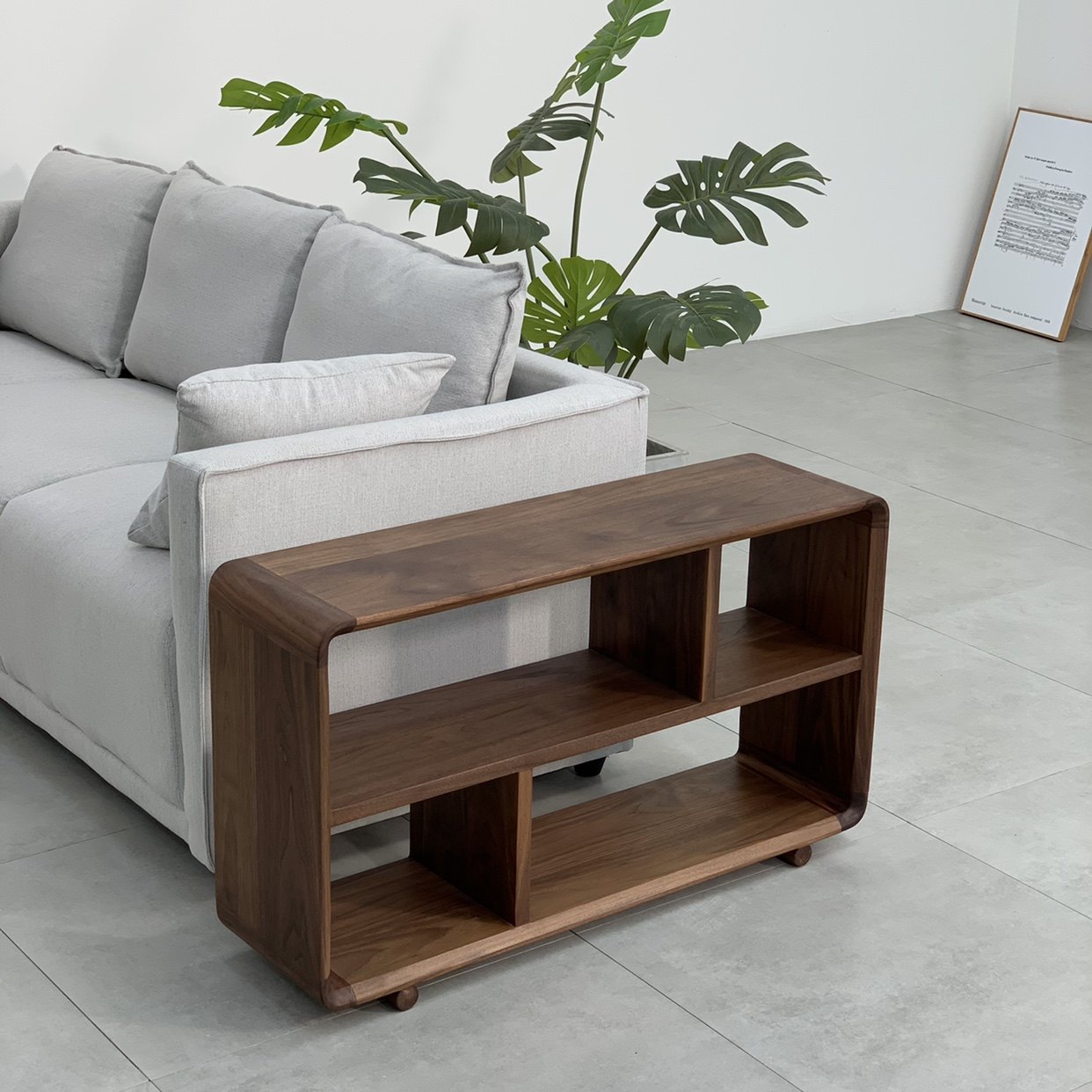 尚美木作北美黑胡桃木沙发边几北欧风现代简约纯实木边柜榫卯结构_虎窝淘