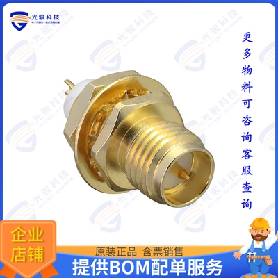 CONREVSMA004-G 连接器CONN RPSMA RCPT STR 50OHM SOLDER