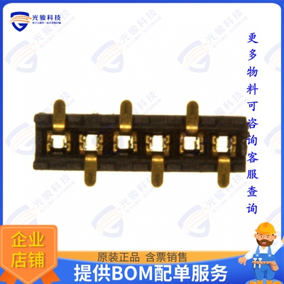LPPB061NFSC-RC 连接器CONN HDR 6POS 0.05 GOLD SMD