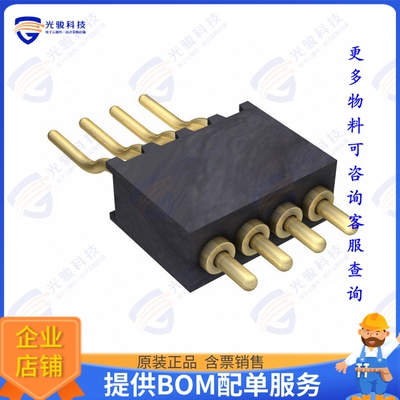 854-22-004-40-601101 连接器CONN SPRING PISTON 4POS R/A SMD