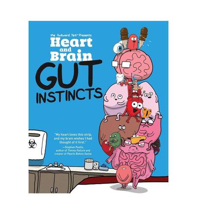 【预售】漫画 【Nick Seluk】心与脑：肠道本能 Heart and Brain: Gut Instincts 英文漫画书原版进口美漫漫画书籍