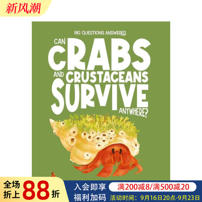 【预售】【大问题科学答-S6】螃蟹与甲壳类动物能在任何地方生存吗？【BQA-S6】Big Questions Answered原版英文儿童绘本