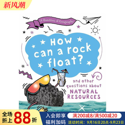 【预售】地理问题：岩石怎么会漂浮？ A Question of Geography: How Can a Rock Float? 原版英文儿童绘本图书书籍