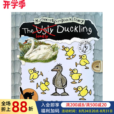 【现货】The Ugly Duckling我的秘密剪贴本的日记：丑小鸭 英文儿童互动读物适合3-6岁原版进口图书书籍
