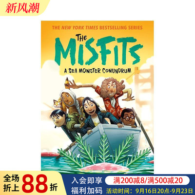 【预售】【异类少年小队】海怪疑云（精装） 【The Misfits】A Sea Monster Conundrum 原版英文儿童章节书 中年级读物