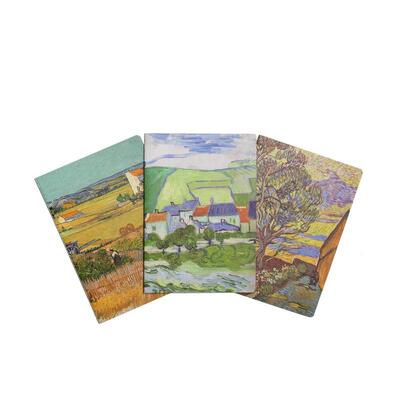 【预售】VAN GOGH LANDSCAPES SEWN NOTEBOOK COLLECTION，梵高风景缝线笔记本 英文 Insight Editions