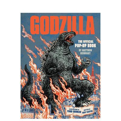 【现货】哥斯拉：官方立体书 Godzilla: The Official Pop-Up Book 英文原版3D立体书收藏画册书籍 纸艺设计师Matthew Reinhart