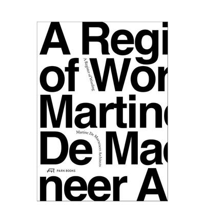 【预售】词汇记录：马丁·德·马塞内尔建筑师事务所 A Register of Wording ...原版英文建筑设计图书书籍