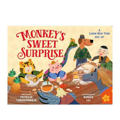 【预售】小猴的甜蜜惊喜：新春团圆小插曲 Monkey's Sweet Surprise 原版英文儿童绘本图书