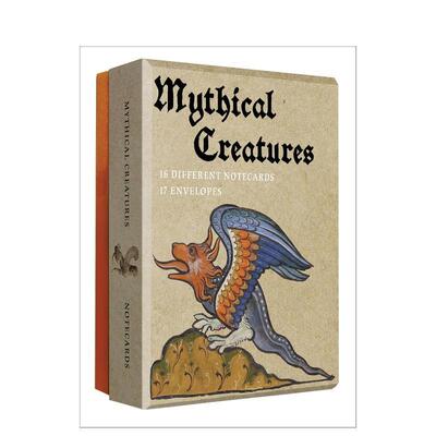 【预售】神话生物明信片套装 Mythical Creatures - Notecard Set 原版卡牌图书