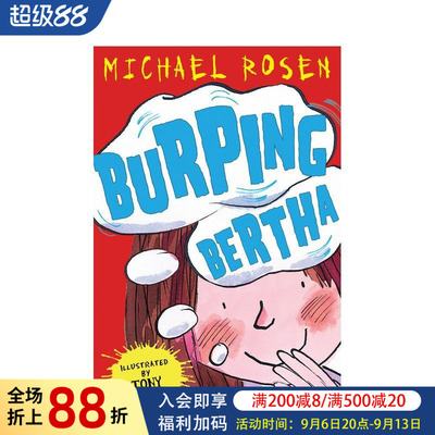 【现货】【罗森与罗斯】打嗝高手伯莎 【Rosen and Ross】Burping Bertha 原版英文儿童桥梁书