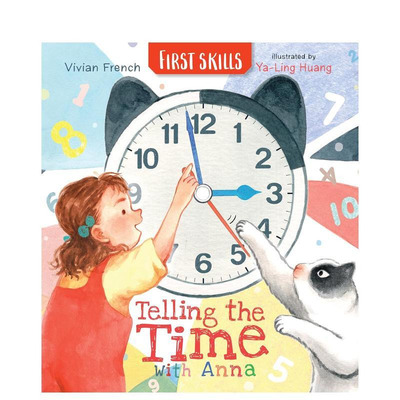 【现货】和安娜一起认识时间:技能启蒙（平装） Telling the Time with Anna: First Skills 原版英文儿童语言/概念启蒙