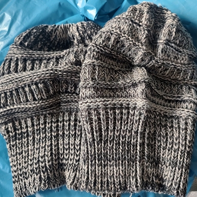 未缝合 需手工缝合 男女休闲款翻边帽子细毛线帽护耳保暖帽子