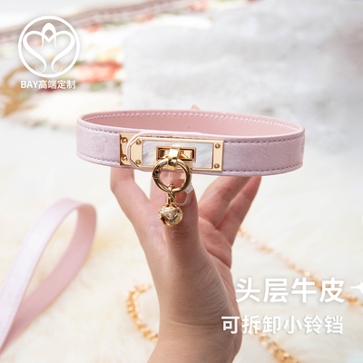 bay金属皮男女puppy项圈