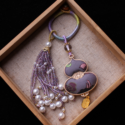 非遗成品宋锦葫芦挂件流苏包挂古风汉服挂饰diy车挂配饰配件