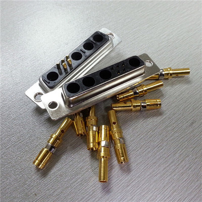 大母头包邮电流DSUB9W4打端式母混合矩形45母插头新品9W4连接器