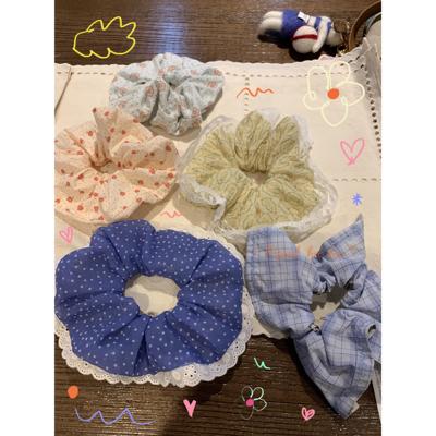 iFHHee 野炊花店 ‘原创设计 夏日森林感 百搭少女感发圈 大肠圈