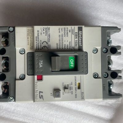 LS塑壳漏电断路器 型号：EBN103C 3p 75A 功能