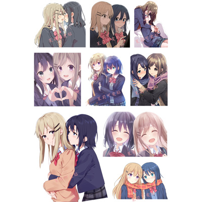 安达与岛村笔记本电脑行李箱贴纸