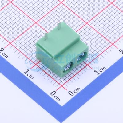 螺钉式接线端子 DB126R-5.0-2P-GN 弯插,P=5mm 1x2P 电子元器件
