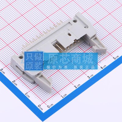 连接器 DS1011-24SBSiA7-B 插件,P=2.54mm 2x12P 牛角扣