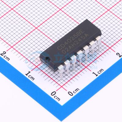 逻辑门 CD4025BE(XBLW) DIP-14 原装正品 电子元器件配单
