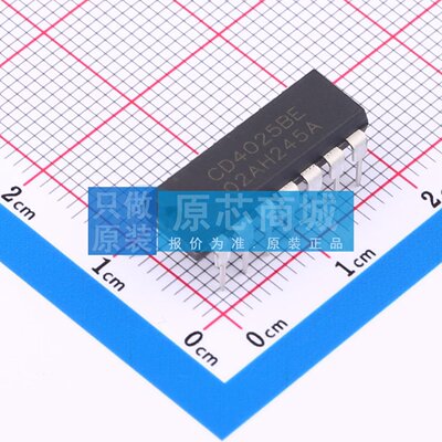 逻辑门 CD4025BE(XBLW) DIP-14 原装正品 电子元器件配单