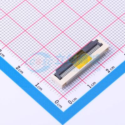 连接器 FPC05040-43200 SMD,P=0.5mm,卧贴 翻盖式 40P 下接