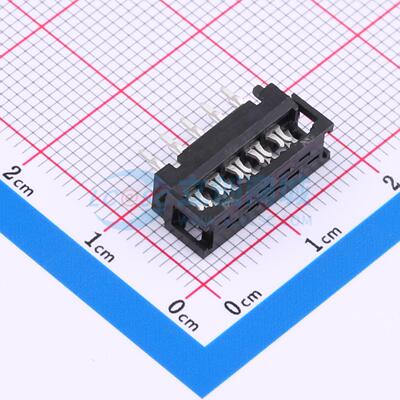 连接器 1-2178713-0 弯插,P=1.27mm(交错脚)