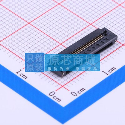连接器 THD05175-28CL-GF SMD,P=0.5mm,卧贴 翻盖式 28P 下接