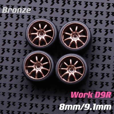 33DREAMS x 90Studio联名款1:64改装轮毂 D9R 含胎9mm TLV TW MGT