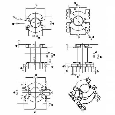 变压器骨架电木骨架磁环底座