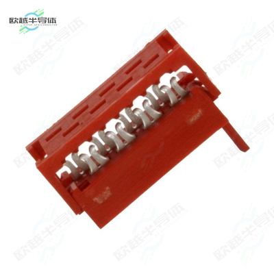 D1274WVAI-208-P0RETJ[连接器CONN PLUG 8POS IDC 28AWG TIN]