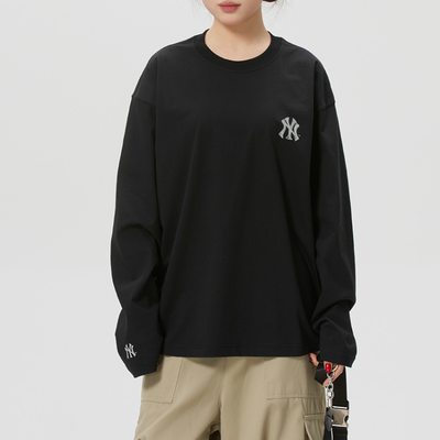 MLB正品新款春秋男女同款印花时尚休闲长袖卫衣套头衫3ATSB0261