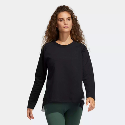 Adidas阿迪达斯正品新款春秋季女款圆领休闲长袖套头卫衣GP4688