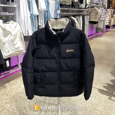 斯凯奇保暖立领常规男休闲羽绒服