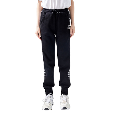 a02街头风撞色拼接加绒休闲裤