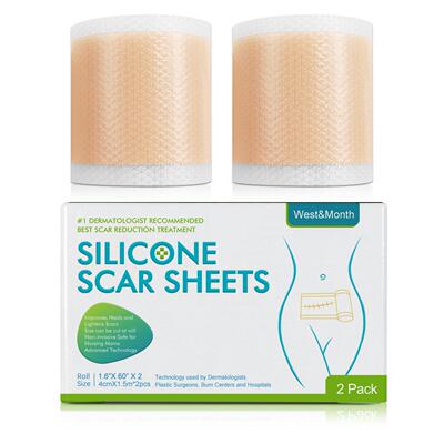 Hot 150CM Silicone Scar Sheets Skin Repair Patch Removal Sel