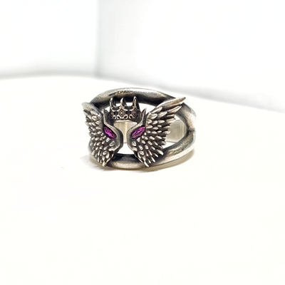 宥见归来纯手工纯银戒指