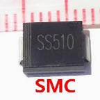 SK510C  SMC体积  SS510  5A 200V肖特基二极管 10只2.38元包邮