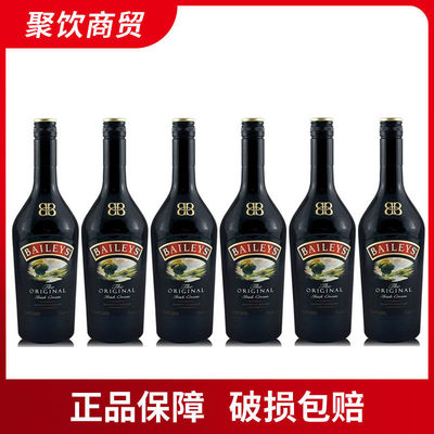 百利甜6瓶装奶油利口酒BAILEYS力娇酒鸡尾酒基酒原装进口700ml
