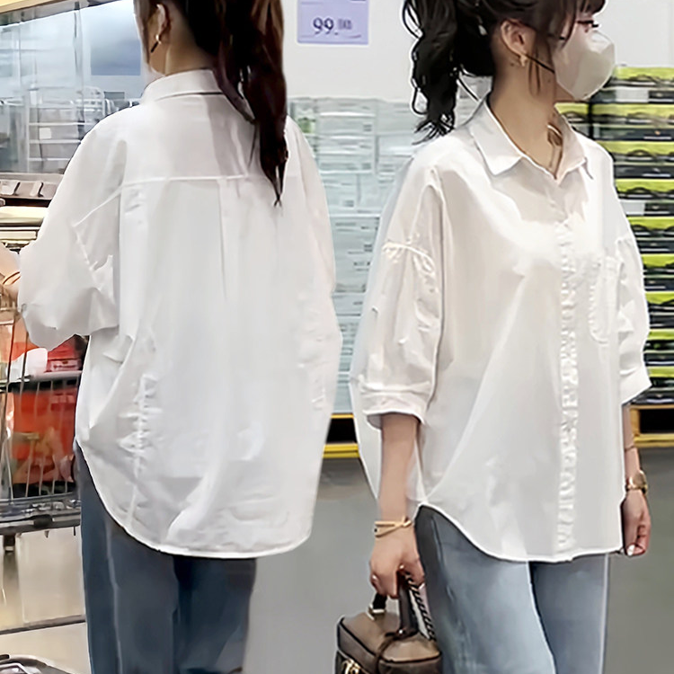 特大码300斤设计感小众白色衬衫女春夏胖mm高级轻奢减龄洋气衬衣
