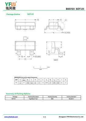 MOS管BSS123 SOT-23场效应管印字SA LBSS123LT1G 品牌