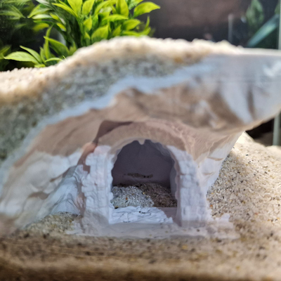 Secret Tomb 鱼缸水族装饰水下洞穴3D打印鱼缸底沙地形小鱼虾躲避
